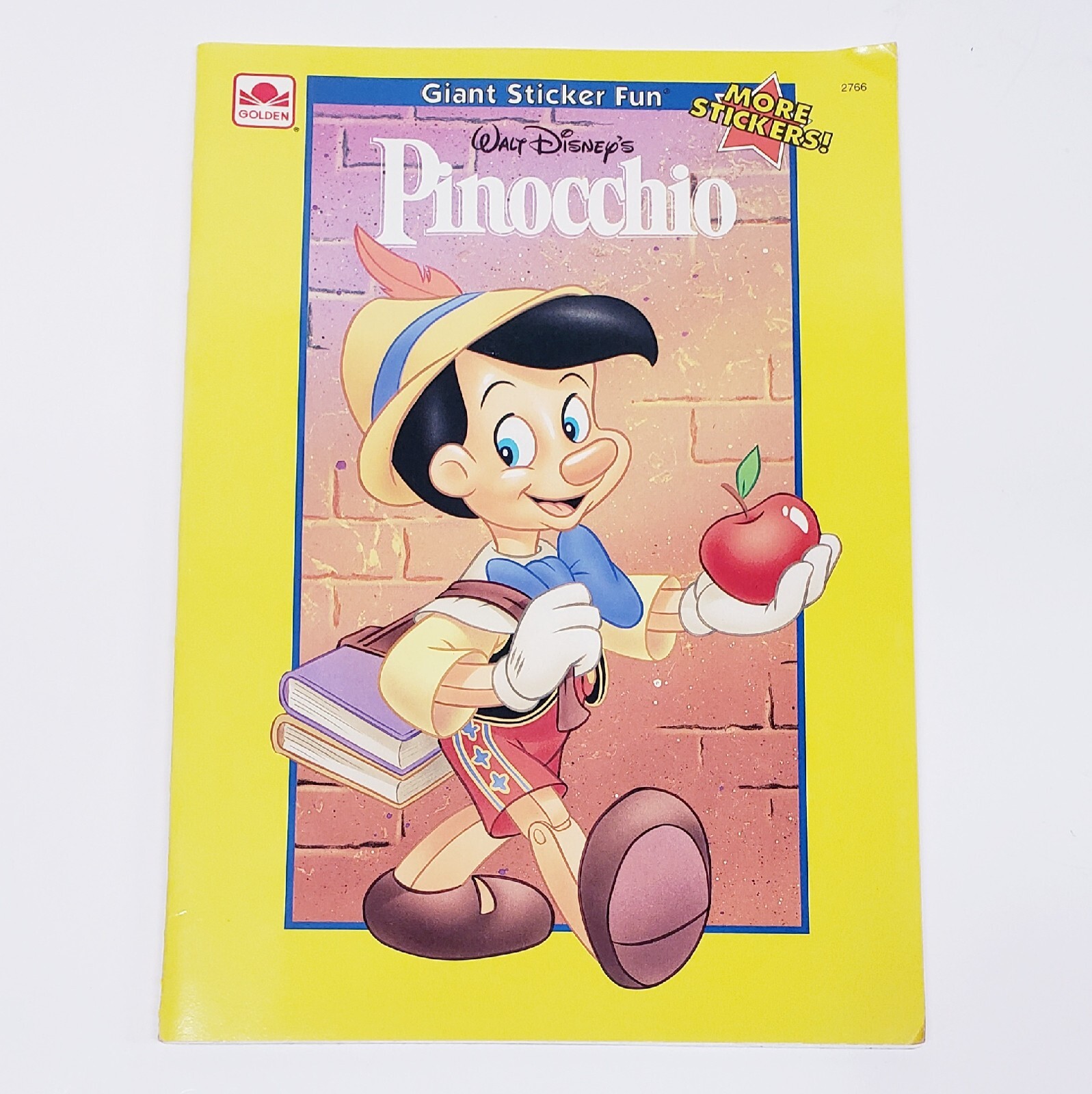 Vintage 1992 DISNEY Pinocchio Sticker Fun Coloring Book. GOLDEN Unused ...