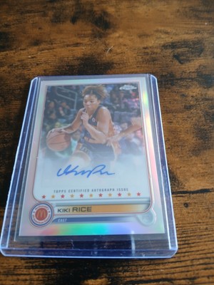 2022-23 Topps McDonald's Chrome KIKI RICE Autograph AUTO Refractor RC ...