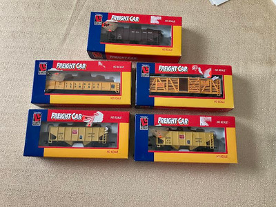 Lot of 5 Vintage Life Like Train Cars - HO Scale-Preowned in Boxes | eBay