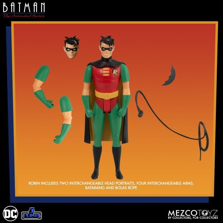 Mezco Batman The Animated Series 5 Points Action Figures Deluxe Box Set ...