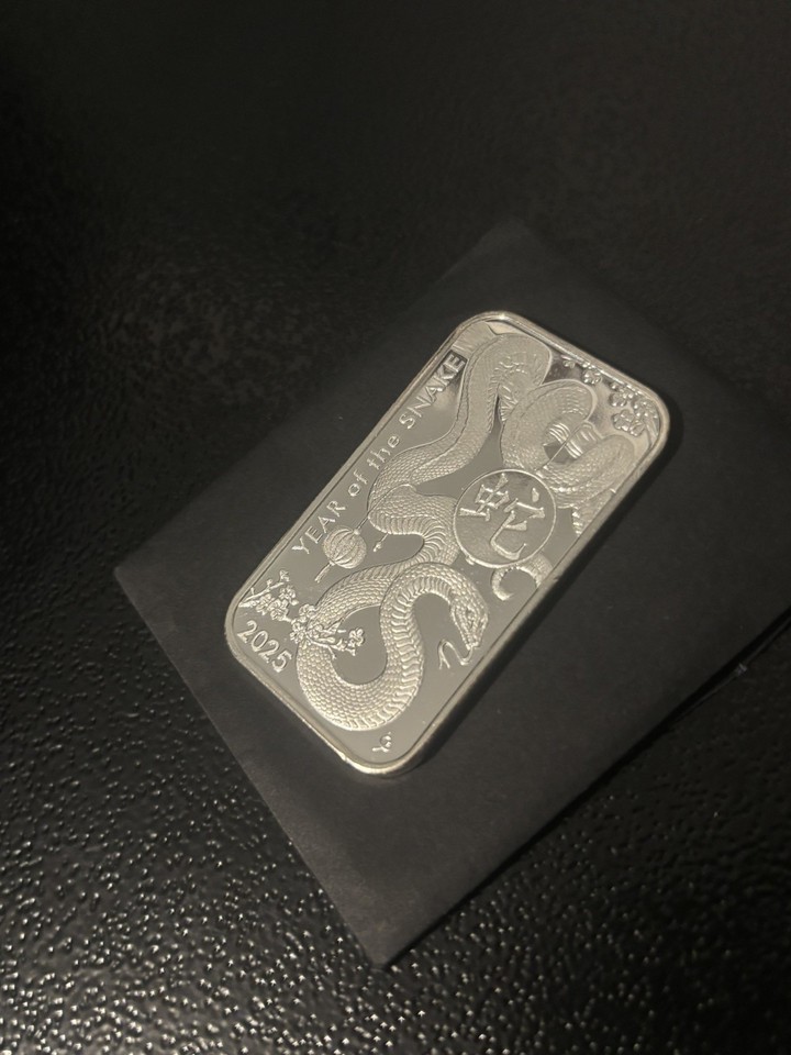 2025 Asahi Refining 1 oz Silver Bar – Year of the Snake (Lunar Calendar ...
