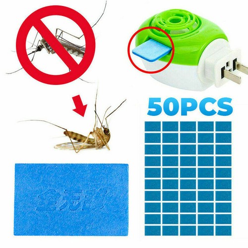 50 Pack Mosquito Repellent Insect Bite Mat Tablet Replace Refill Pest ...