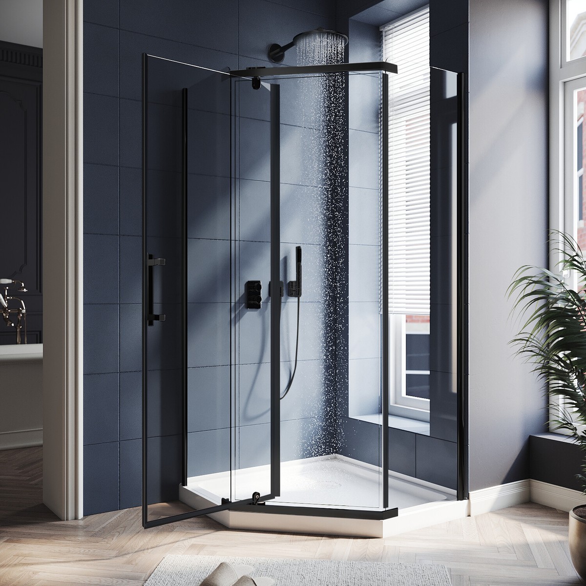 Glass Shower Door Angled Ceiling Custom Glass Shower And Steam Showers