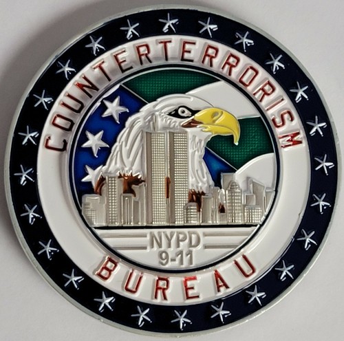 NYPD COUNTERTERRORISM BUREAU WORLD TRADE CENTER COMMAND CHALLENGE COIN ...