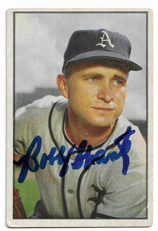 BOBBY SHANTZ Autographed Signed 1953 Bowman Baseball card #11 ...