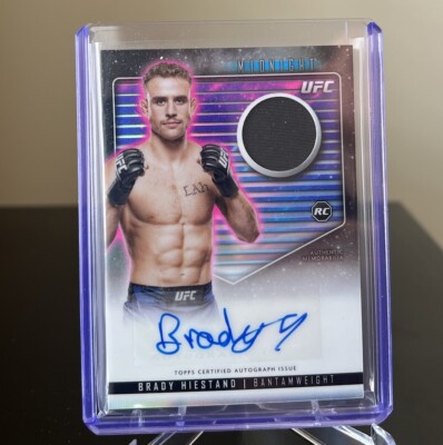 UFC 2024 Topps Midnight Brady Hiestand Relic Patch Autograph Rookie ...