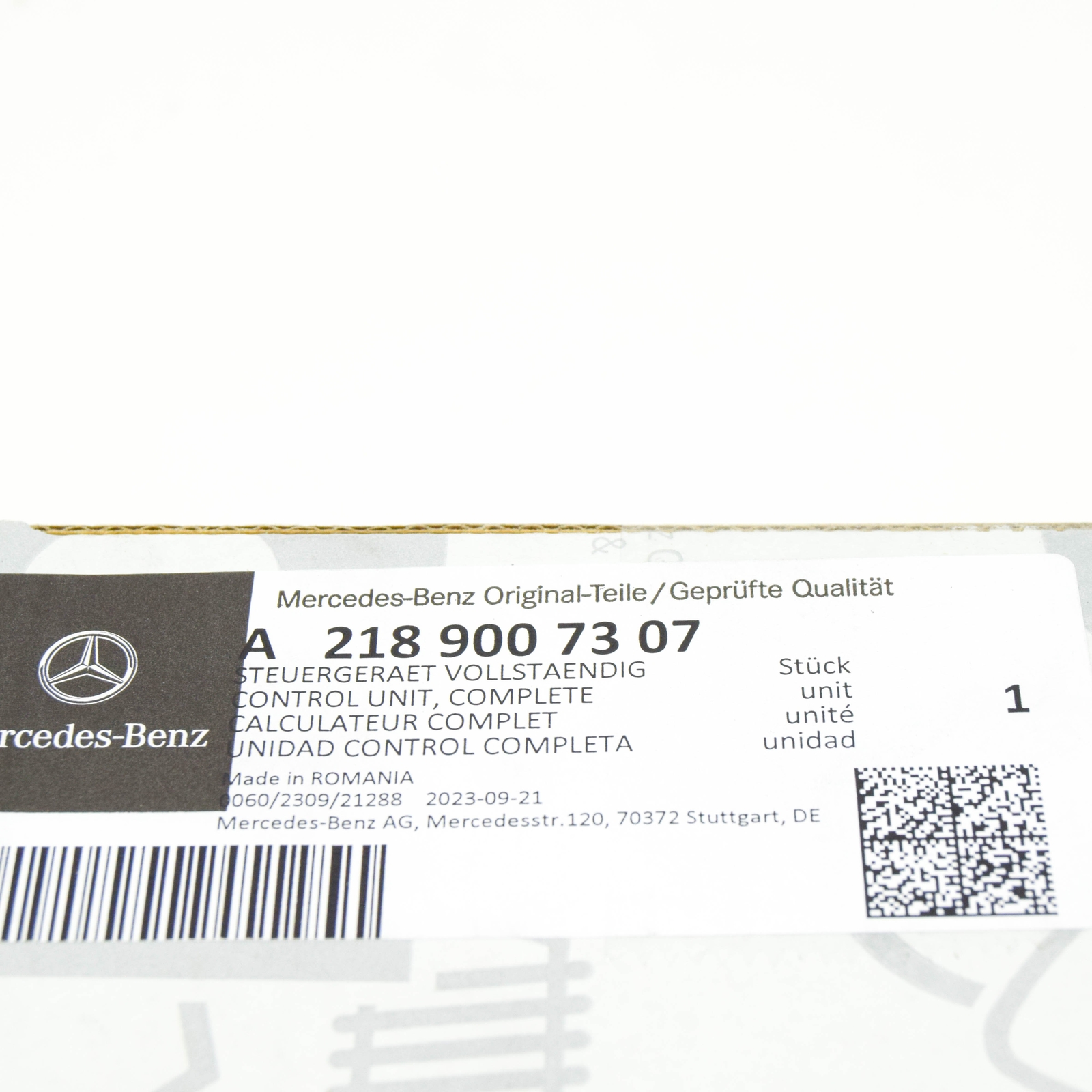 MERCEDES W246 B Class Ballast Headlight Control Module A2189007307 for ...