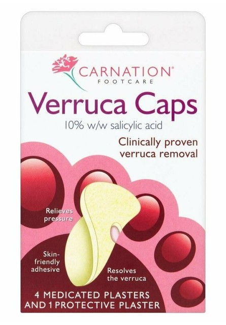 Carnation Verruca Care Plasters 4 X Medicated & 1 Protective Plaster ...