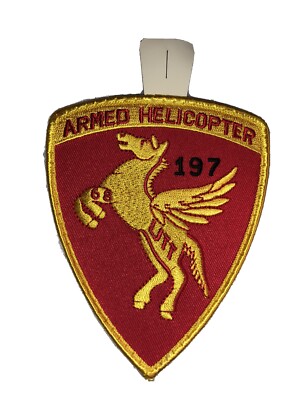 Buttonhole Patch- 68th Armed Heli.- UTT - 197th Assult Helicopter Co ...