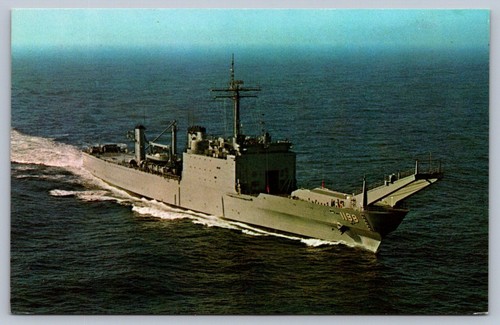 Postcard U.S.S. Bristol County (LST-1198) Landing Ship Tank Military | eBay