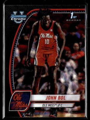 2024-25 Bowman Chrome University Black Wave 1st John Bol #31 | eBay