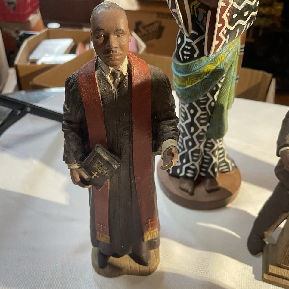 Lot of 6 African American Figurines - Rosa Parks, Douglass, Pastor | eBay