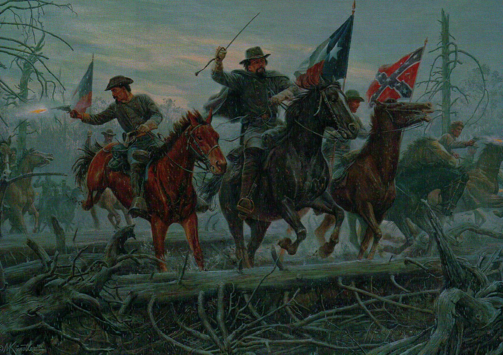 Col Nathan Forrest & Capt John Hunt Morgan Military Civil War - 6" x 4 ...