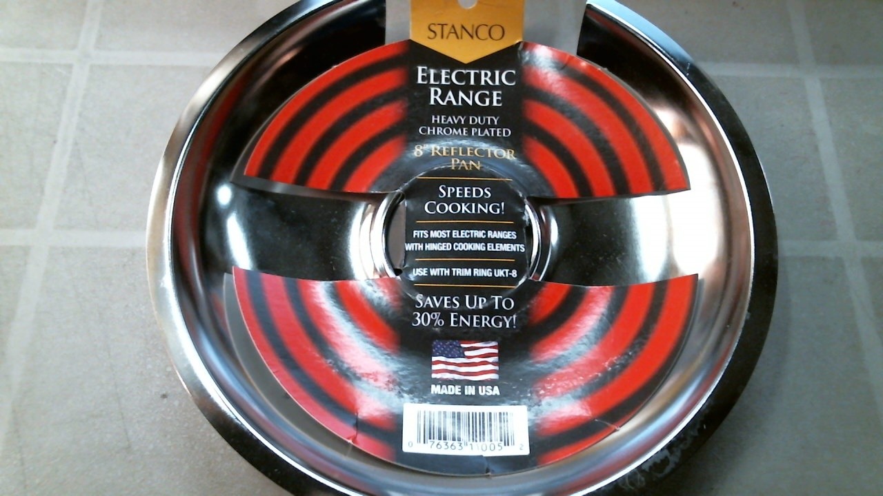 Stanco 602-8 Electric Range, Heavy Duty Chrome Plated 8" Reflector Pan ...