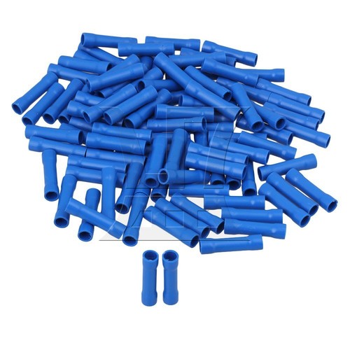 100P Insulated Butt Wire Electric Crimp Terminal Connector 14-16AWG BV2 | eBay Australia