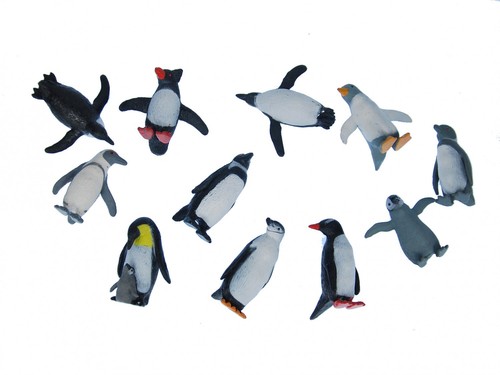 10x Set Penguin Installation Figures Animal Miniblings Rubber ...