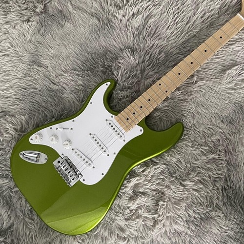Left-Handed Green ST Electric Guitar Maple Fretboard 3Single Pickups ...