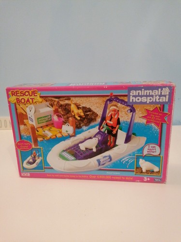 Vivid Imagination Vintage RSPCA Animal Hospital Rescue Boat Playset Toy ...