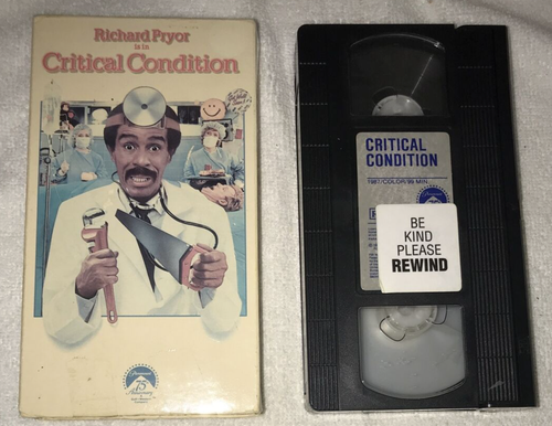 Critical Condition VHS 1987 Richard Pryor Crazy Video Movie Paramount Release | eBay