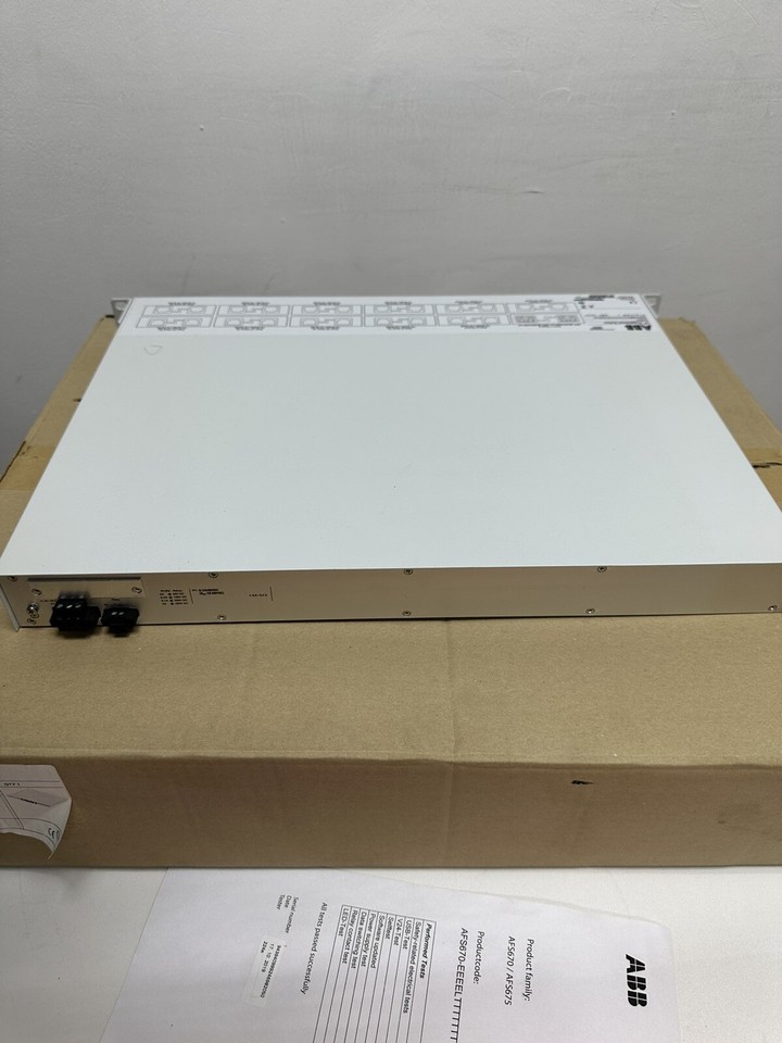 ABB AFS670 19" Ruggedized Switch AFS670-EEEELTTTTTTTTTTTPYEX08.0.01 | eBay