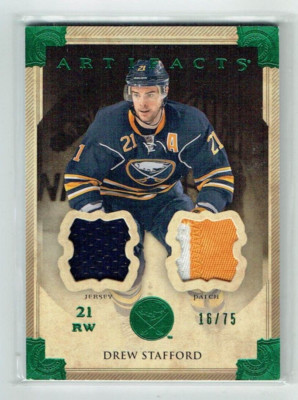 13-14 UD Upper Deck Artifacts Drew Stafford /75 Jersey--Patch | eBay