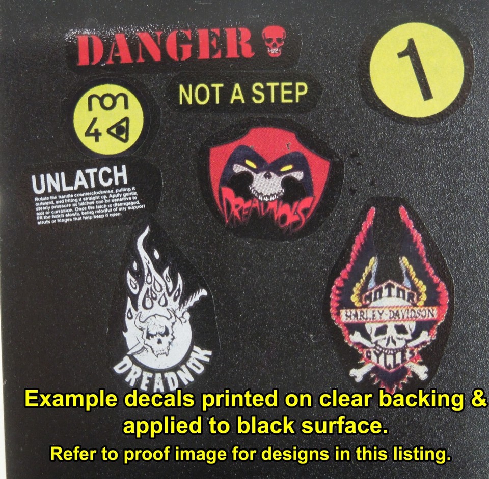 Nose Art Logo "Tailhooker" Opaque Waterslide Decals for Action Figure ...