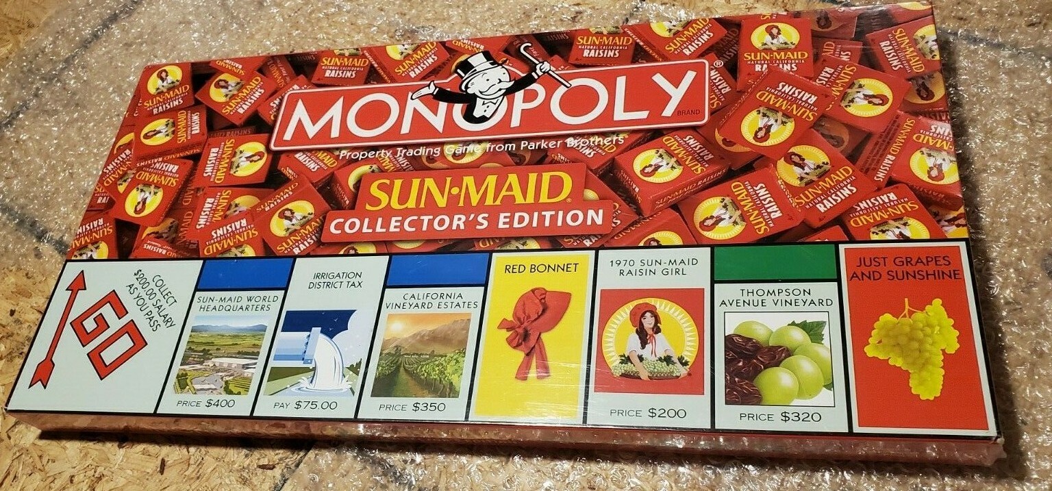 monopoly, sun-maid collectors edition | eBay