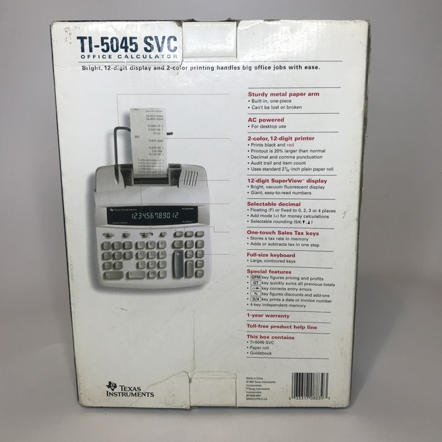 Texas Instruments Ti-5045 Scientific Calculator for sale online | eBay