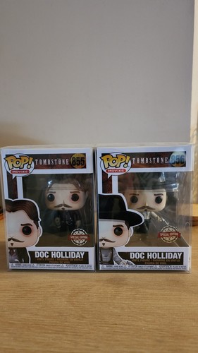 Set of 2 Doc Holiday Tombstone Vaulted Pop Vinyls In Pop Protectors | eBay