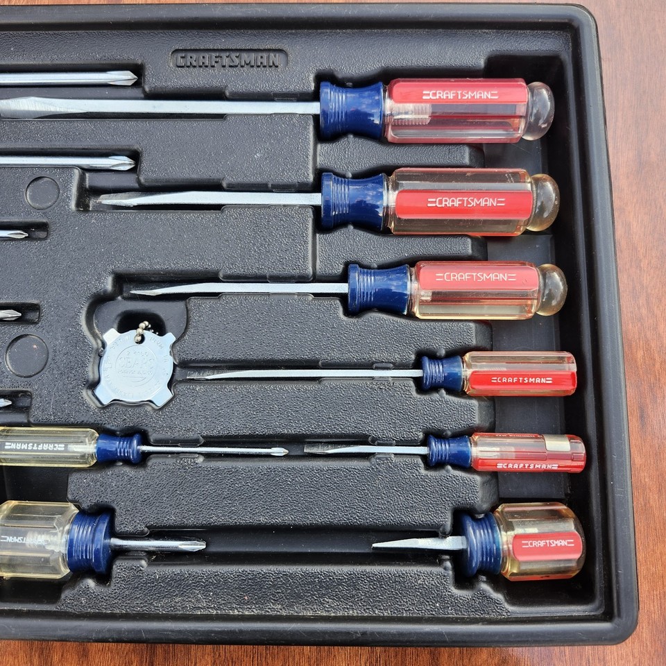 SEARS CRAFTSMAN 14 Pc. Screwdriver Set W Hard Case. 9_41048 USA 🇺🇸 RARE ...