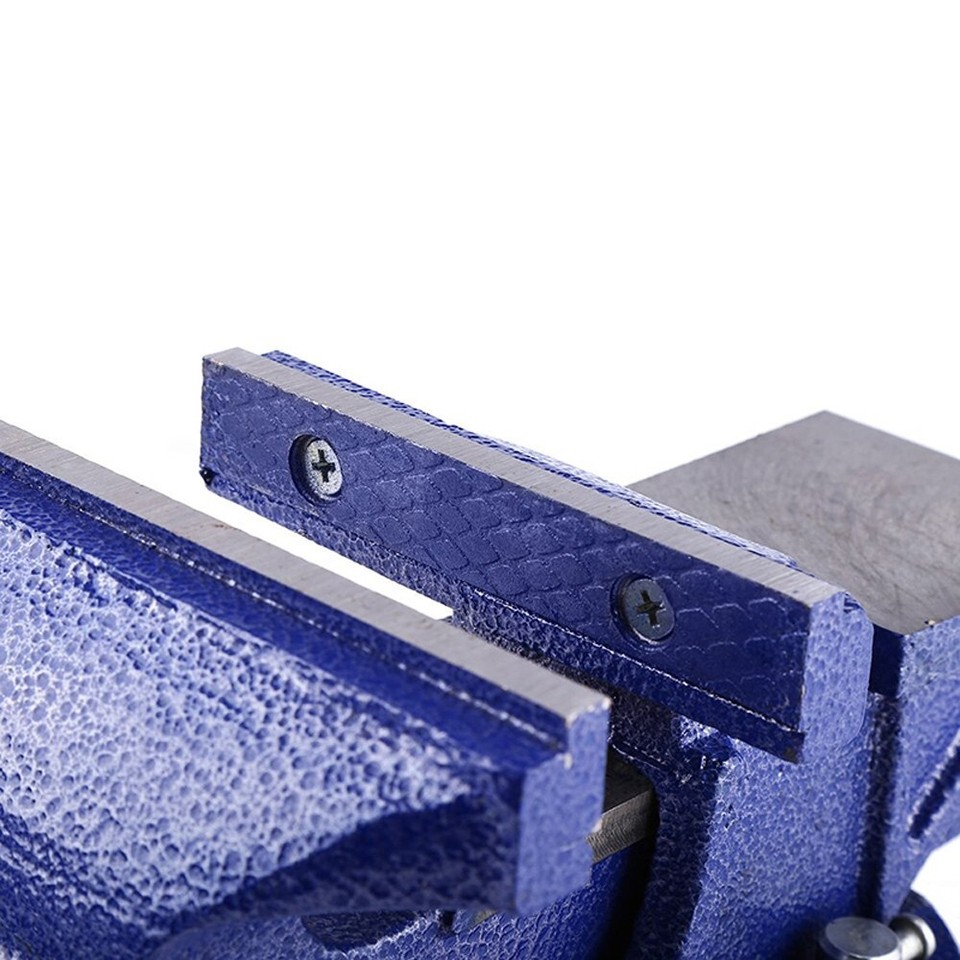 5" Bench Vise Flat Vise Heavy Type with 360° Anvil Swivel Table Top ...
