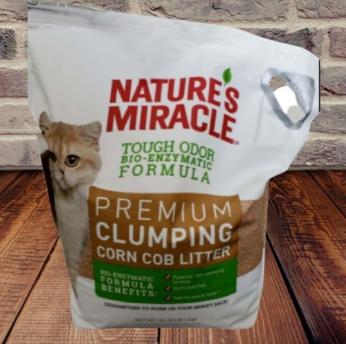 Nature’s Miracle Premium Clumping Dust Free Corn Cob Cat Litter, 3 ...
