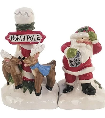 Blue Sky Clayworks 21192 Santa Northpole Salt and Pepper Set | eBay