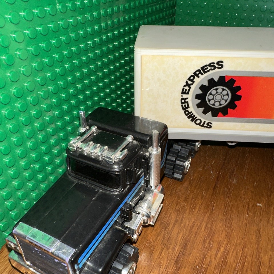 SCHAPER STOMPER 4X4 ROAD KINGS BLACK MACK/W/BLUE STRIPES SEMI TRUCK ...