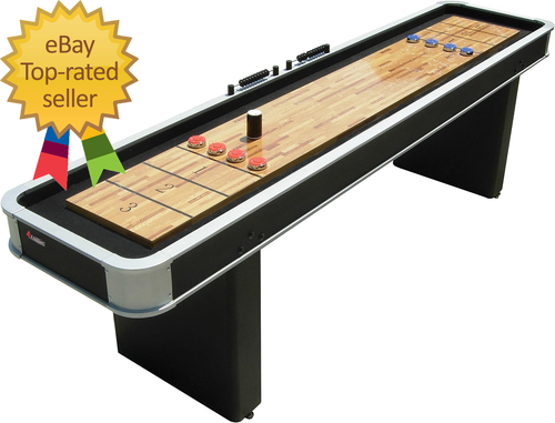 9’ LED Shuffleboard Tables with Poly-Coated Playing Surface for Smooth ...