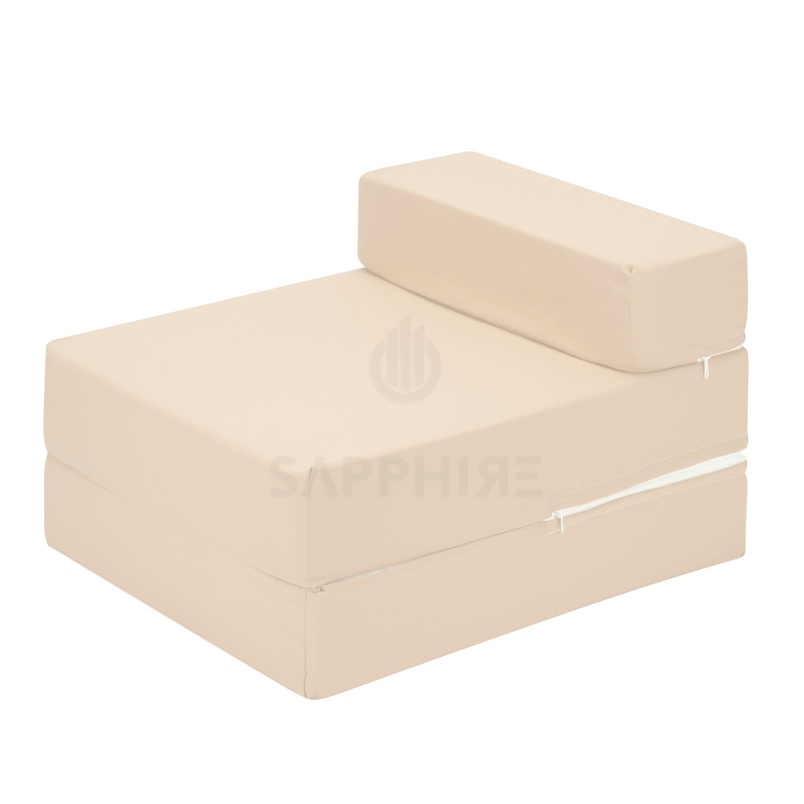 Fold Out Futon Single Guest Z Chair Bed Folding Mattress Sofa Bed Chair ...