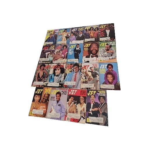 JET MAGAZINE LOT OF 19/ 1983 Marvin Gaye , Emmanuel Lewis , Barry White ...