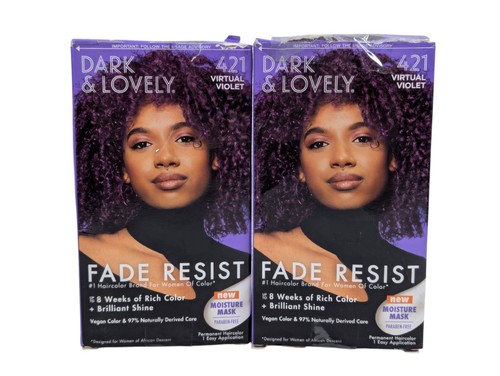 Dark & Lovely - Fade Resist - 421 Virtual Violet - 2 pack 72790003806| eBay