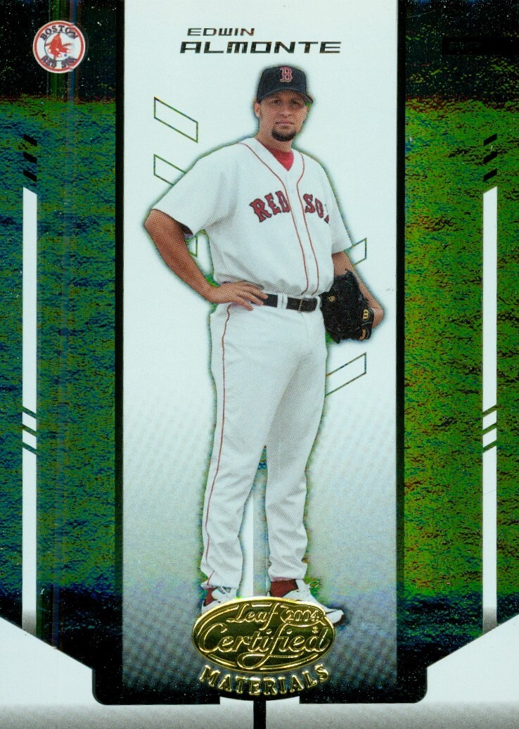 2004 Leaf Certified Materials Edwin Almonte 56 Red Sox | eBay