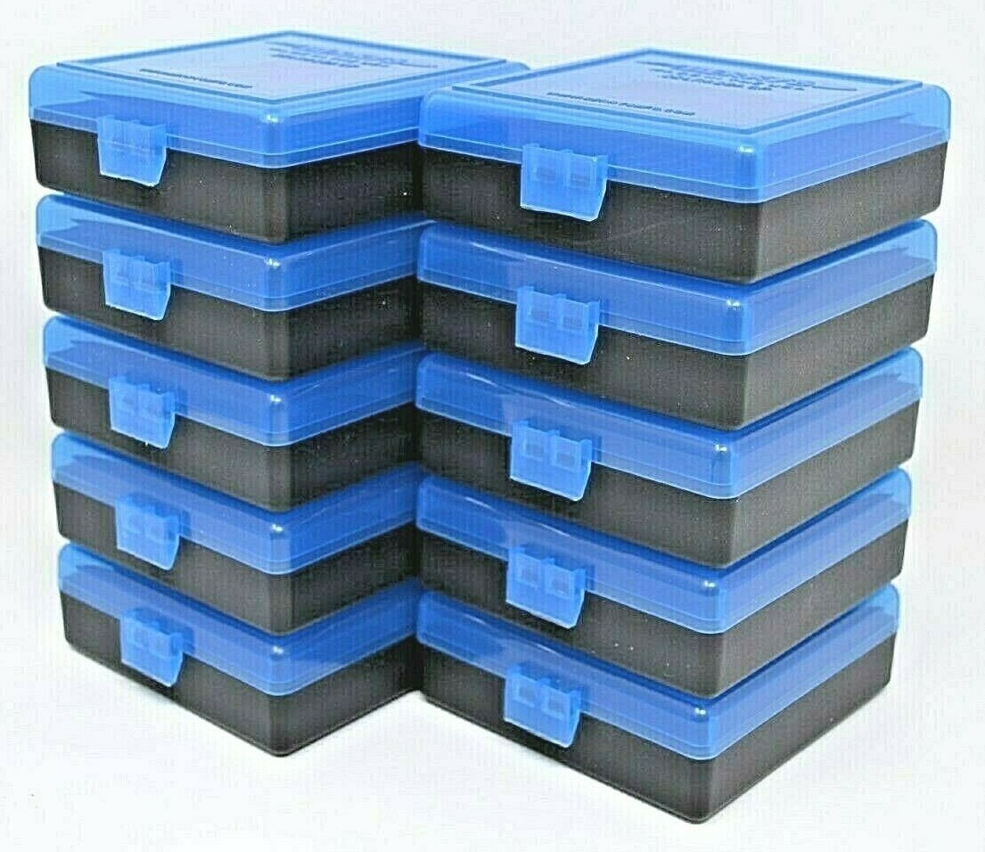 22 lr Ammo Box / Case / Storage (10 PACK) 1000 Rnds of STORAGE BLUE ...
