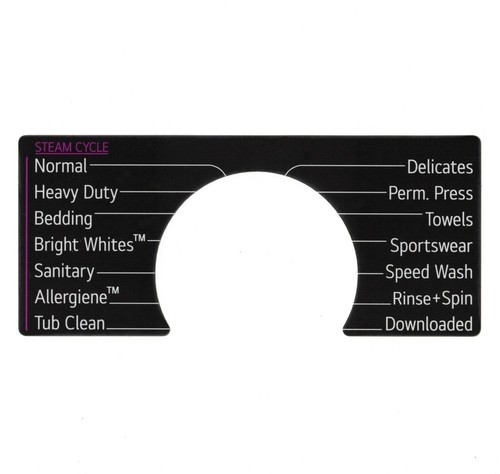 LG Model WM4500HBA Washer Sticker Label / Decal for Control Panel ...