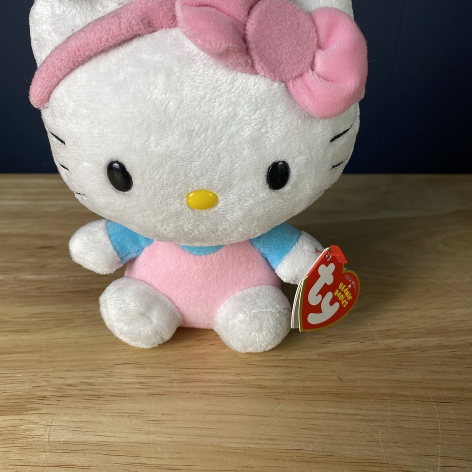 TY Sanrio Hello Kitty Easter Bunny Ear Headband Pink Blue Plush 2013 ...
