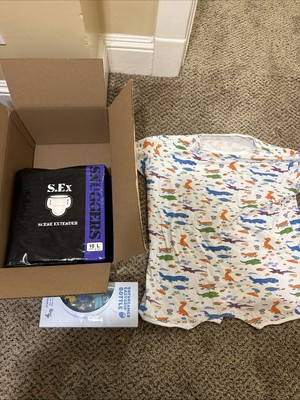 Vintage Snuggies Snuggers ABDL Diapers Size Large+Tykables Romper+Rearz ...