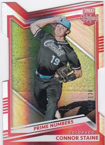 2022 Panini Elite Extra Edition - Connor Staine #146 Prime Numbers B ...
