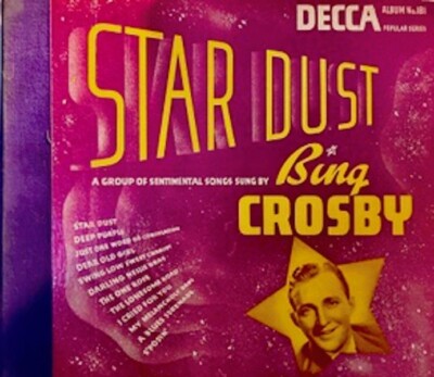 Rare Vintage Bing Crosby Stardust Vinyl Record Set. Decca Label. Circa ...