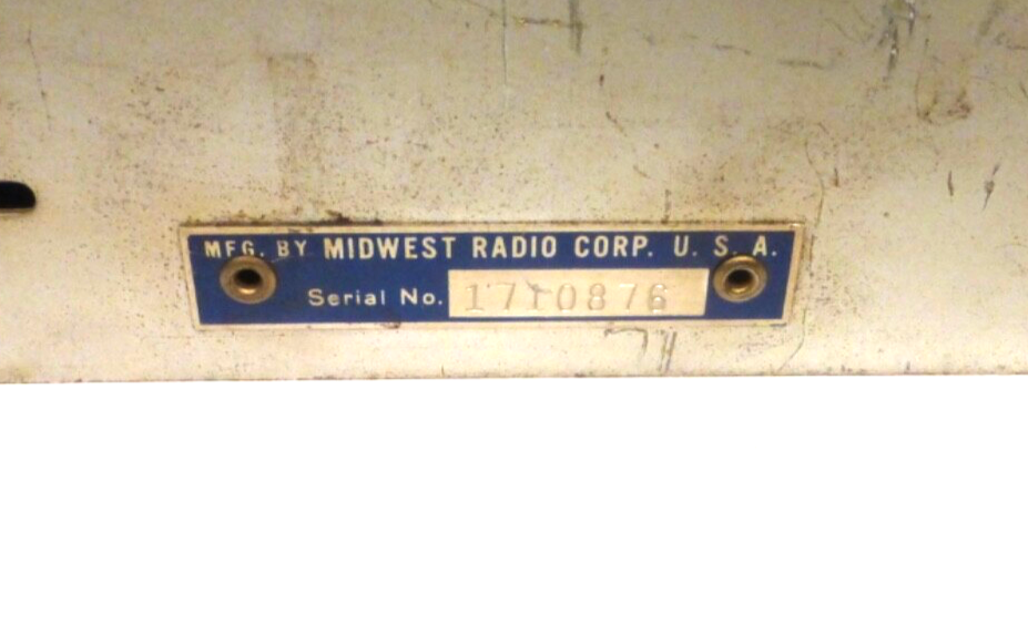 vIntage MIDWEST Z-18 ORGAN GRAND RADIO Untested CHASSIS w/18 TUBES & A+ ...