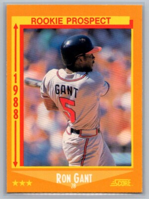 1988 Score #647 Ron Gant Rookie Card | eBay