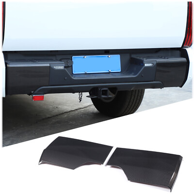 Carbon Fiber Style Rear Bumper Side Panel Cover Trim Cover For Tundra ...