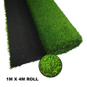 2 X Artificial Grass Realistic Look Roll Mat (1m X 4m) - Up To 28mm ...