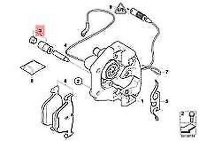 Genuine BMW Front or Rear Brake Carrier Guide Repair Set 34216869617 ...